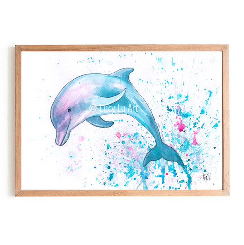 Dolphin Print | Lucy Lu Art