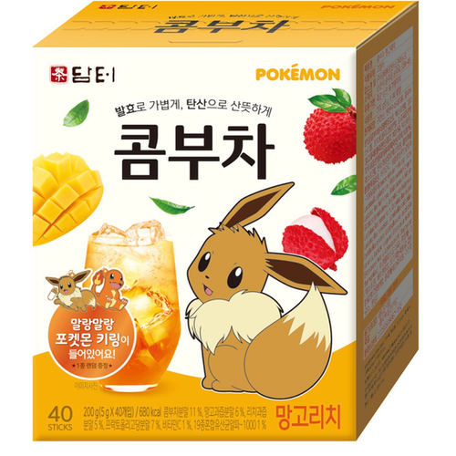 Pokemon Mango Lychee Kombucha Sticks (40pcs) | Inspire Me Shop