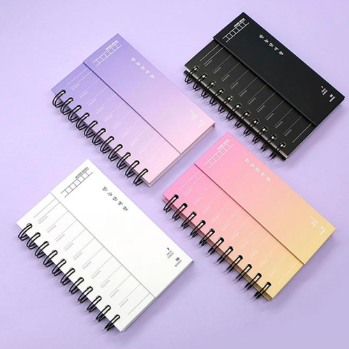 Korean Vocabulary Gradient Notepad | Inspire Me Shop