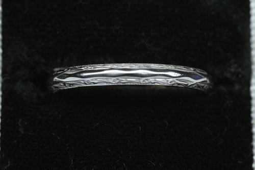Platinum 2mm Textured Band | frederickallen