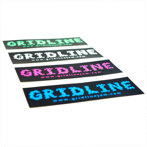 Smoke Letters Bumper Sticker | GRIDLINE