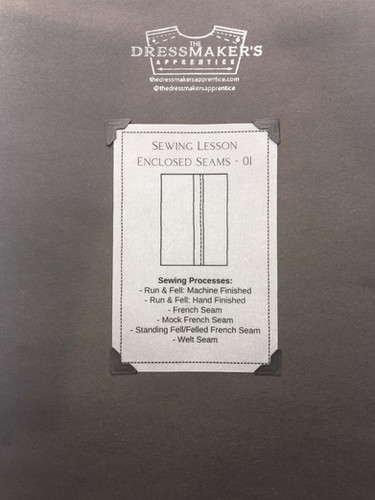 Sewing Lesson: Enclosed Seams 01 | The Dressmaker's App