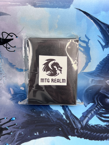 Realm Sleeves (100 Count Matte Black) | Realm Box