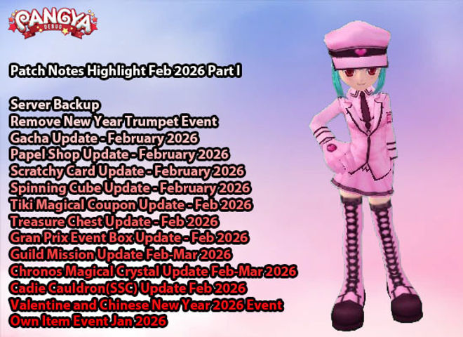 Pangya Debug - Server Maintenance - February 2026 (Part I Patch)