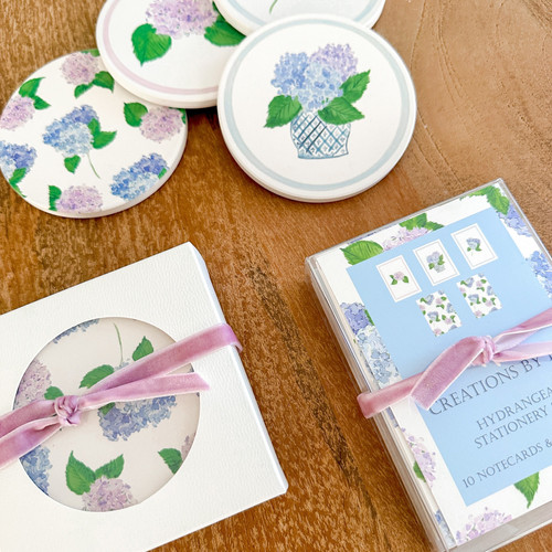 Hydrangea Coaster Set | Creations By KK Shop