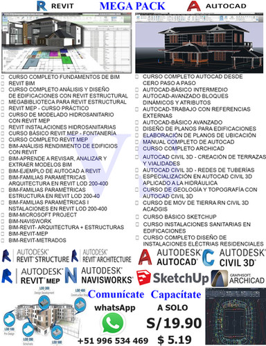 MEGA PACK REVIT - AUTOCAD | INGES