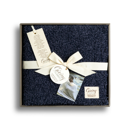 Navy Giving Blanket - Giving Collection | Country Connections