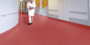 Commercial Grade Red Vinyl Flooring | Magic Floors