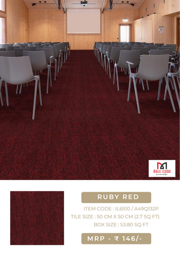 Royale Ruby Red Magic Carpet Tiles | Magic Floors