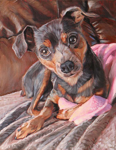 Hand-painted Dog Portraits From Your Photograph