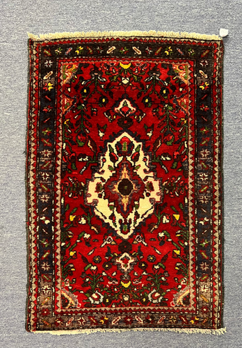 Persian Hamadan Rug, 2'10" x 4'3" Rugs, Handmade Wool Rugs, Area Rugs ...
