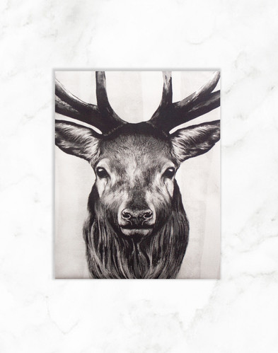 Stag - Hart of Gold | Tea Towel | rhiannesian