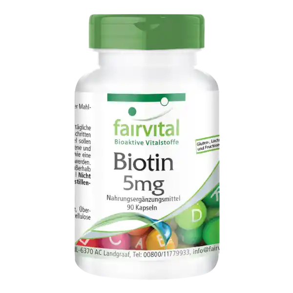 Biotin 5mg 90 Kapseln | NATURSCHÄTZE
