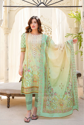 Kayseria By Jaffrani Textile - Pistachio Lagoon | ChicDesigns