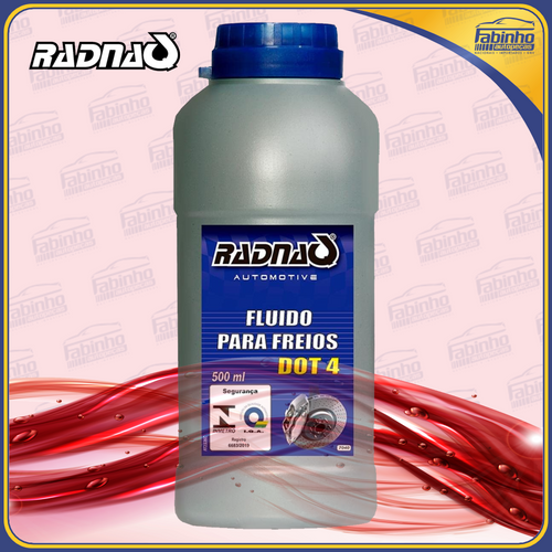 Óleo de Freio Dot4 Radnaq 500ml | Fabinho Autopeças