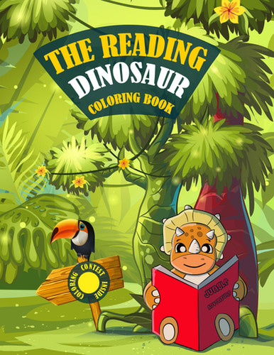 The Reading Dinosaur Coloring Book | ShellyBooksAndMore