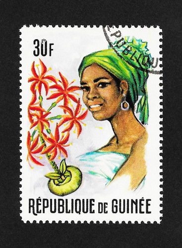 1966 30F Republique De Guinee Stamp | AAAlvinsSportsCards