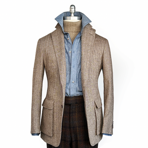 THE LEIGHAM BROWN HERRINGBONE JACKET | The TBCo. Classics