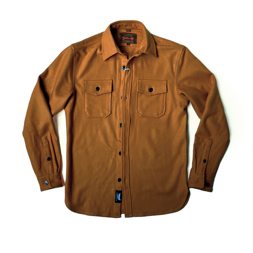 SCHOTT NYC CPO WOOL COYOTE SHIRT | The TBCo. Classics
