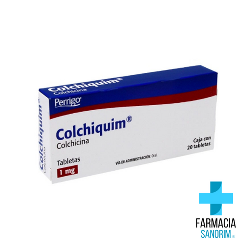 Colchiquim (Colchicina) 1 mg caja con 20 tabletas | SANORIM