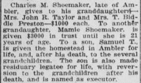 The Home of Charles M. Shoemaker