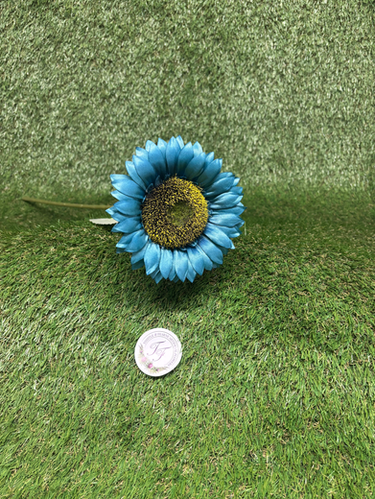 Sunflower Single Stem - Blue | Thistle And Fearne
