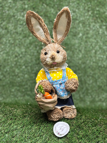Straw Bunny - Yellow | Thistle And Fearne