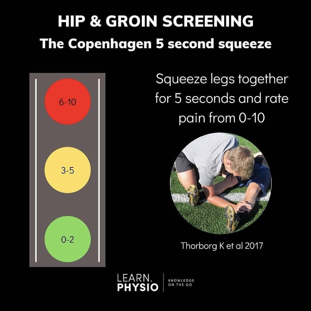 Adductor Squeeze Test for Groin Injury