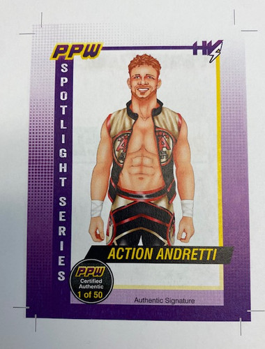 PPW SPOTLIGHT SERIES LIMITED EDITION TRADING CARD #5 ACTION ANDRETTI ...