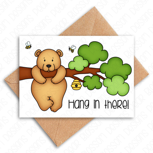 Hang In There Printable Card | Pear Blossom Designs