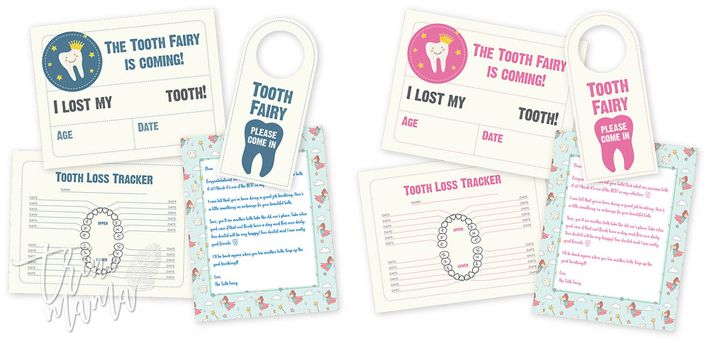 Freebie: Tooth Fairy Printable Package