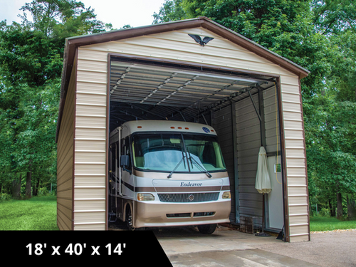 Fully Enclosed Steel RV Storage Building | Legacy Carports