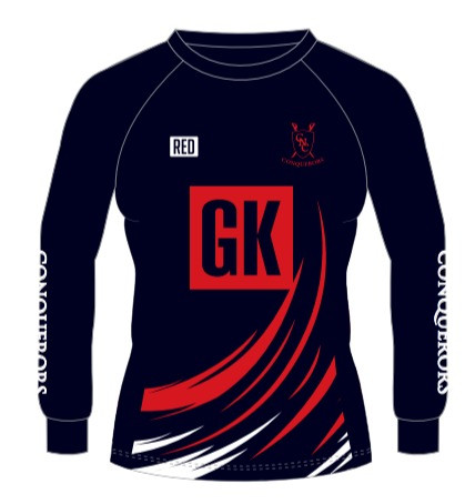 Conquerors Netball Performance Tee Long Sleeve w/Patch-Overtop ...