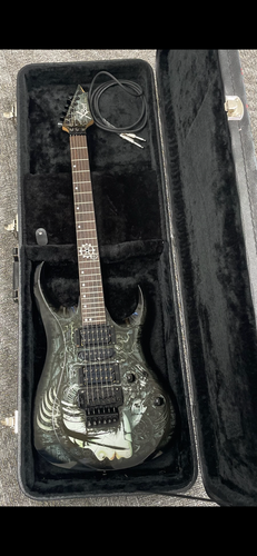 Cort x-6 Sam Shearon Custom graphics guitar with Custom case | Riff ...