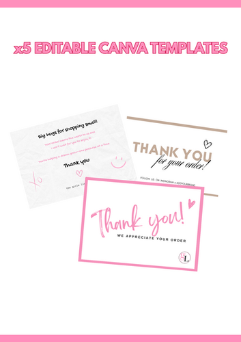 THANK YOU CARD TEMPLATES | Girls Link Up