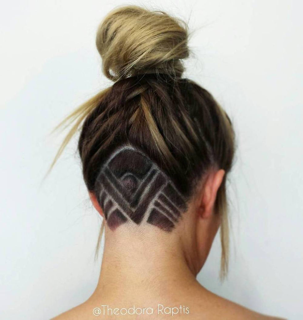 20 Undercut Hair Tattoo Ideas for Girl