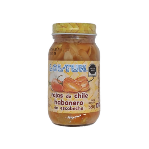 Rajas de Chile Habanero Lol Tun (Habanero Pepper Slices) - 58g | Latino ...