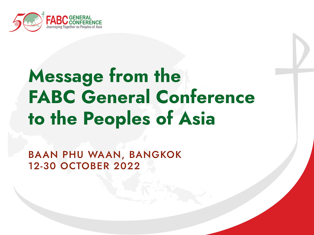 Message from the FABC General Conference to the Peoples of Asia