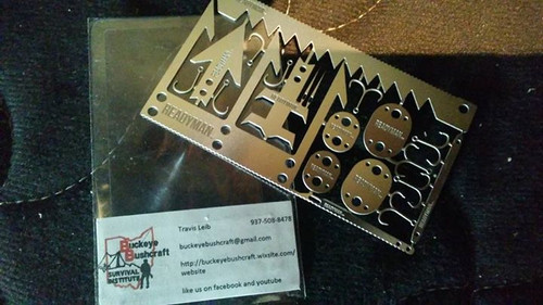 readyman wallet survival card | website