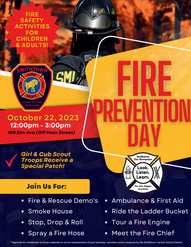 Fire Prevention Day is Sunday, October 22