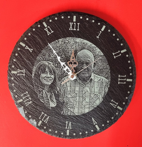 Slate clock | Littlewelshgiftshop