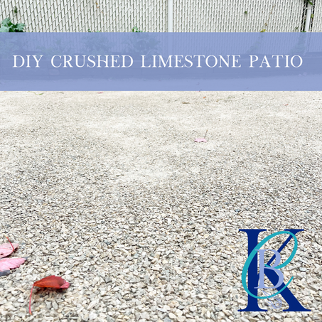 Limestone Patio DIY