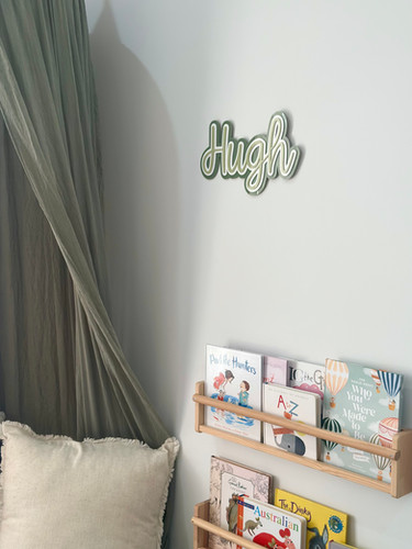 Name wall plaques - Triple Layer | The Grounds Creative