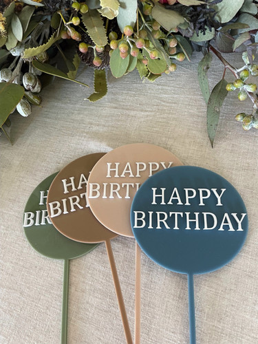 Paddle 'Happy Birthday' Cake Topper | The Grounds Creative