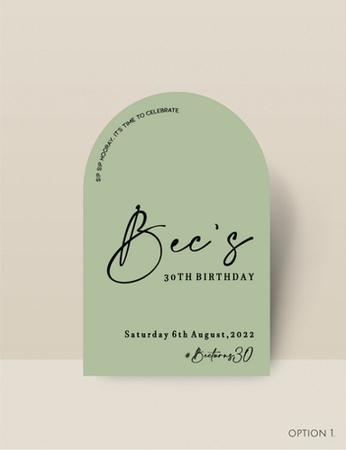 Birthday Signage - Table size | The Grounds Creative
