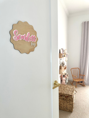 Name wall plaques - Door | The Grounds Creative