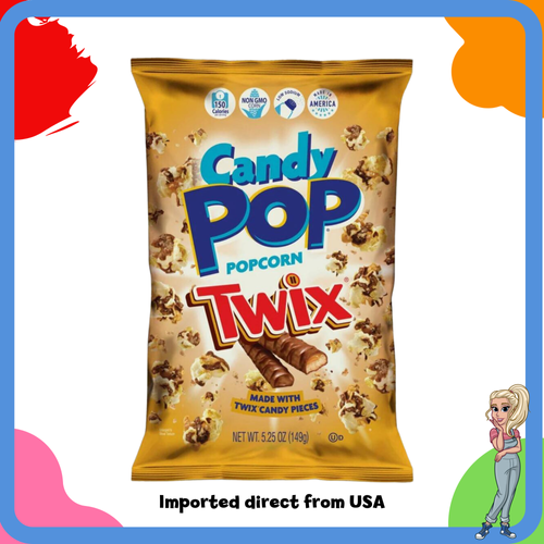 Candy Pop Popcorn Twix 149g | Sweet Treats | Online Sweet Shop