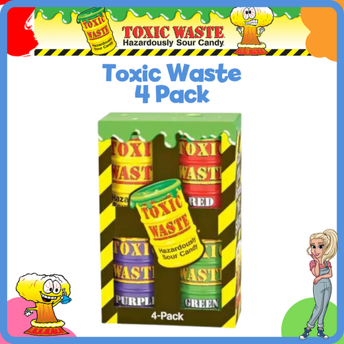 Toxic Waste 4 Pack 168g | Sweet Treats | Online Sweet Shop