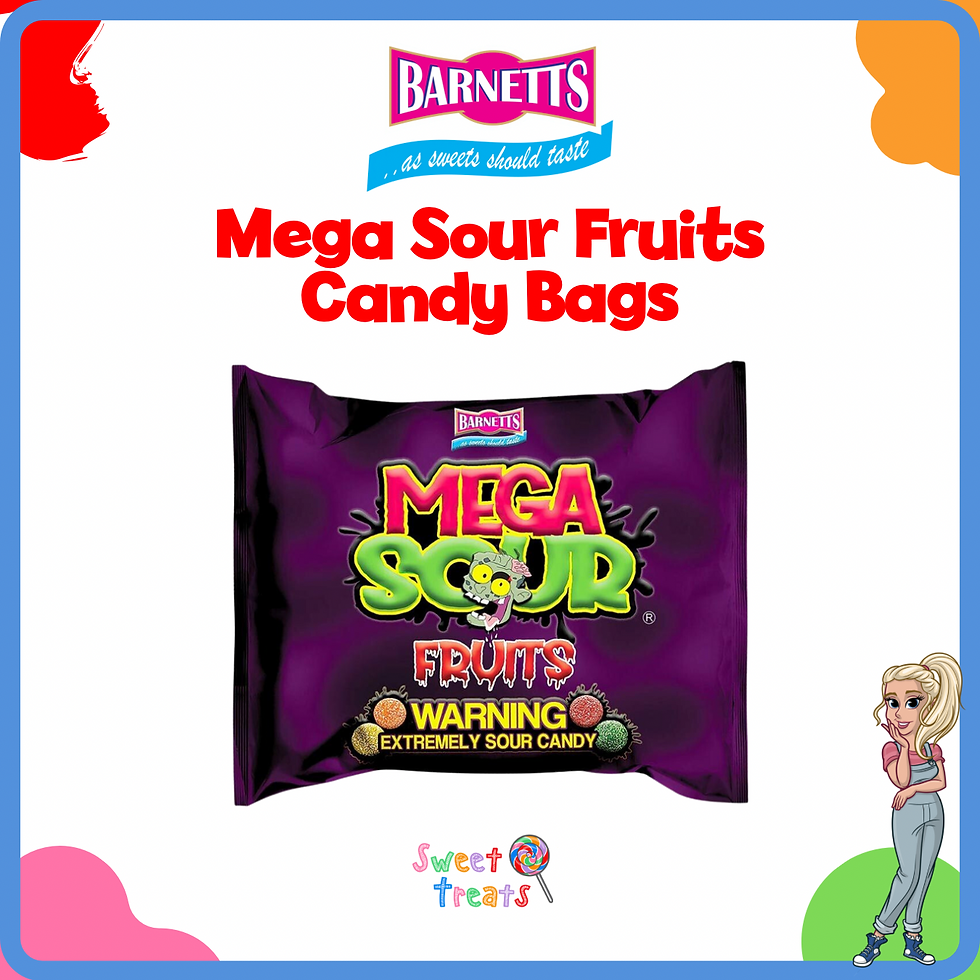 Barnetts 'Mega Sour' Fruits Candy Bags | Sweet Treats | Online Sweet Shop