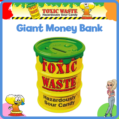 Toxic Waste Giant Yellow Original Money Bank 162g | Sweet Treats ...